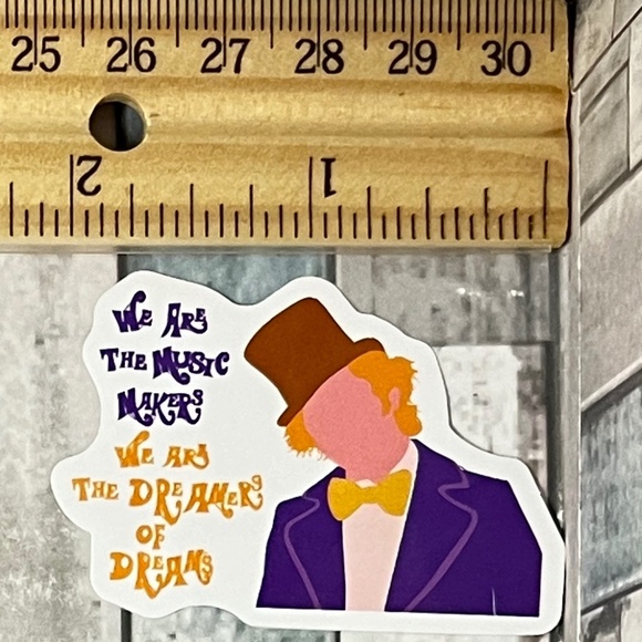Office | 110 Willy Wonka Waterproof Vinyl Sticker Decal | Poshmark